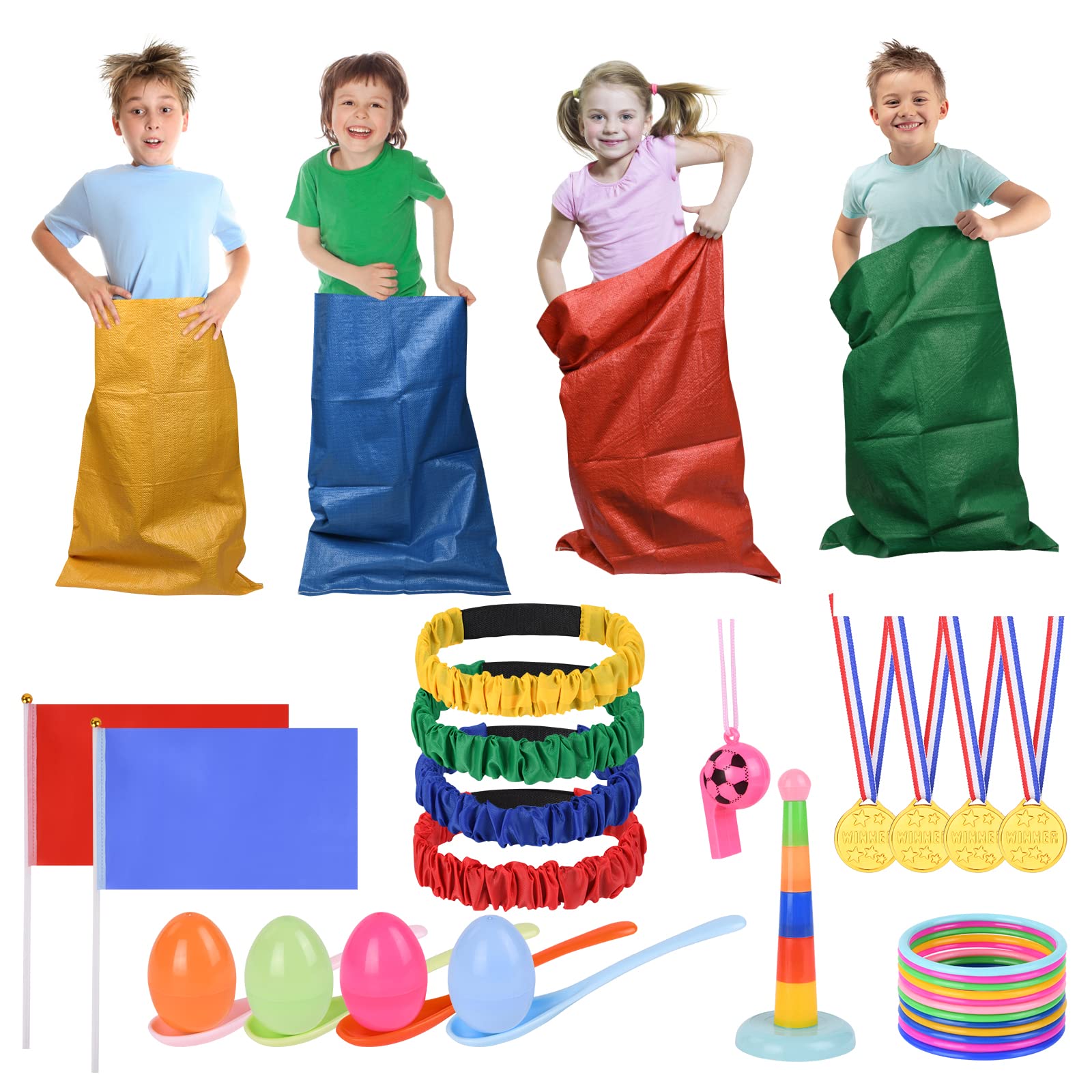 Mua Sports Day Kit, Outdoor Games Set, Sack Race, Egg and Spoon, 3 ...