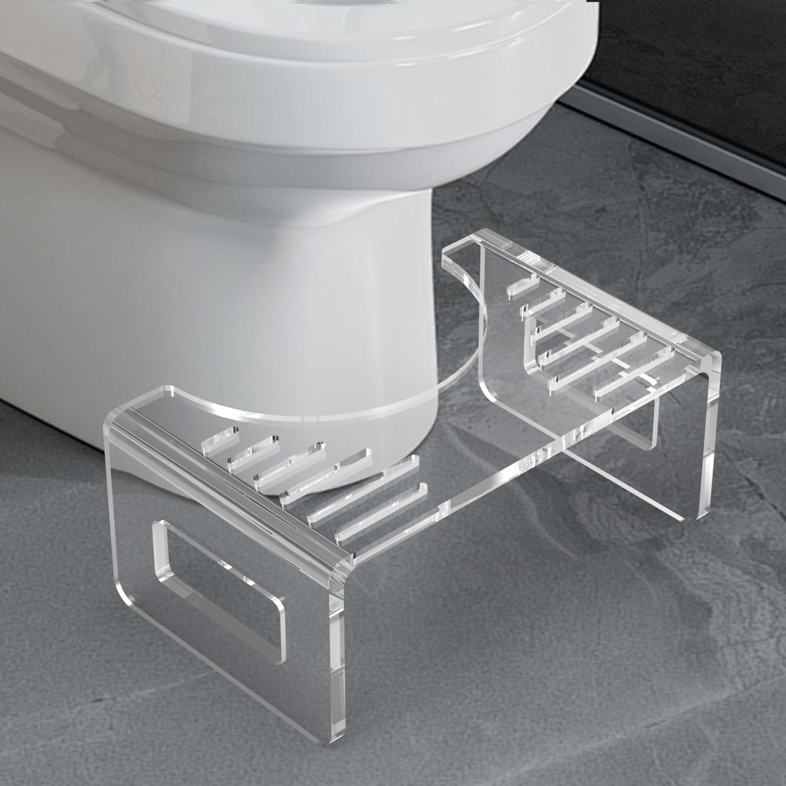 Acrylic Toilet Stool Squat Adult Squat Potty Clear Poop Stool for ...