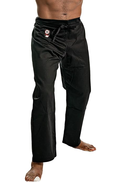 Karate Gi Black ProForce Gladiator Karate Pants - Black Elastic Waist ...