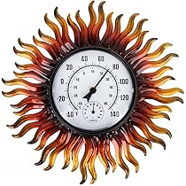 Owl Garden Decor MUMTOP Outdoor Thermometers For Patio-Wall Indoor ...