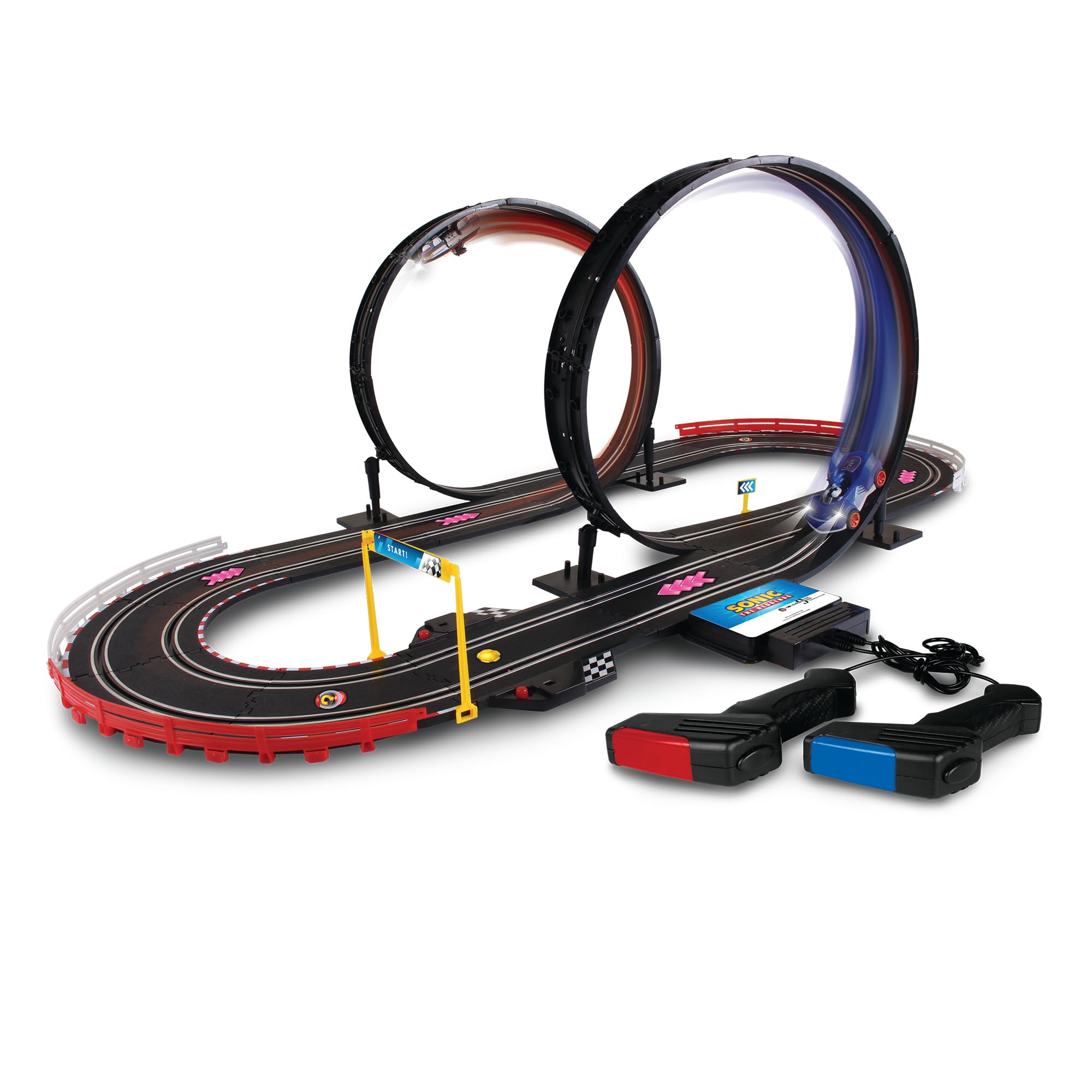 Slot Car Race Set B/O SART Super Loop Sonic & Shadow Slot Car (Approx ...