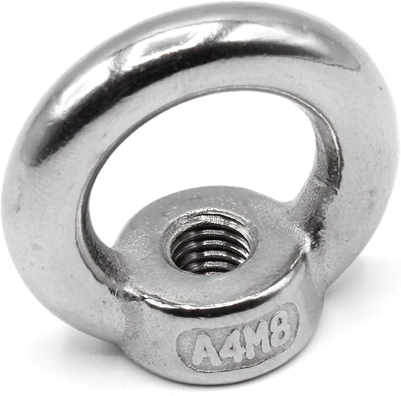 Ringmutter M6 ähnlich DIN 582 Edelstahl V4A AISI 316 Inox [2 Stück ...