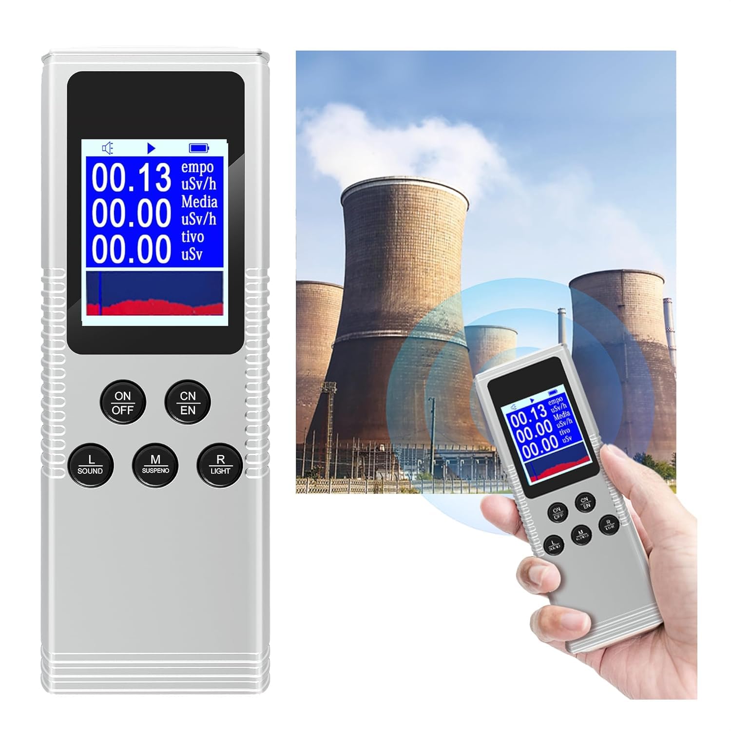 Mua Geiger Counter Dosimeter for Nuclear Radiation, Portable Radiation ...