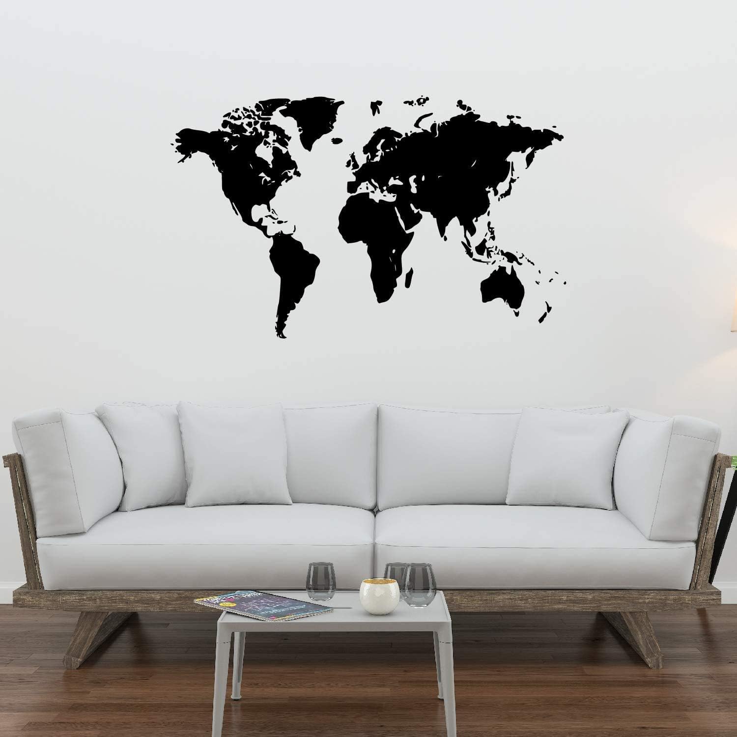 GDirect WORLD MAP WALL ART | WALL DECALS ARE PERFECT TO DECORATE HOME ...