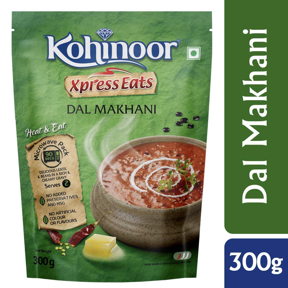[Pantry] Kohinoor Xpress Eats, Ready-to-Eat Dal Makhani, 300g Microwave ...