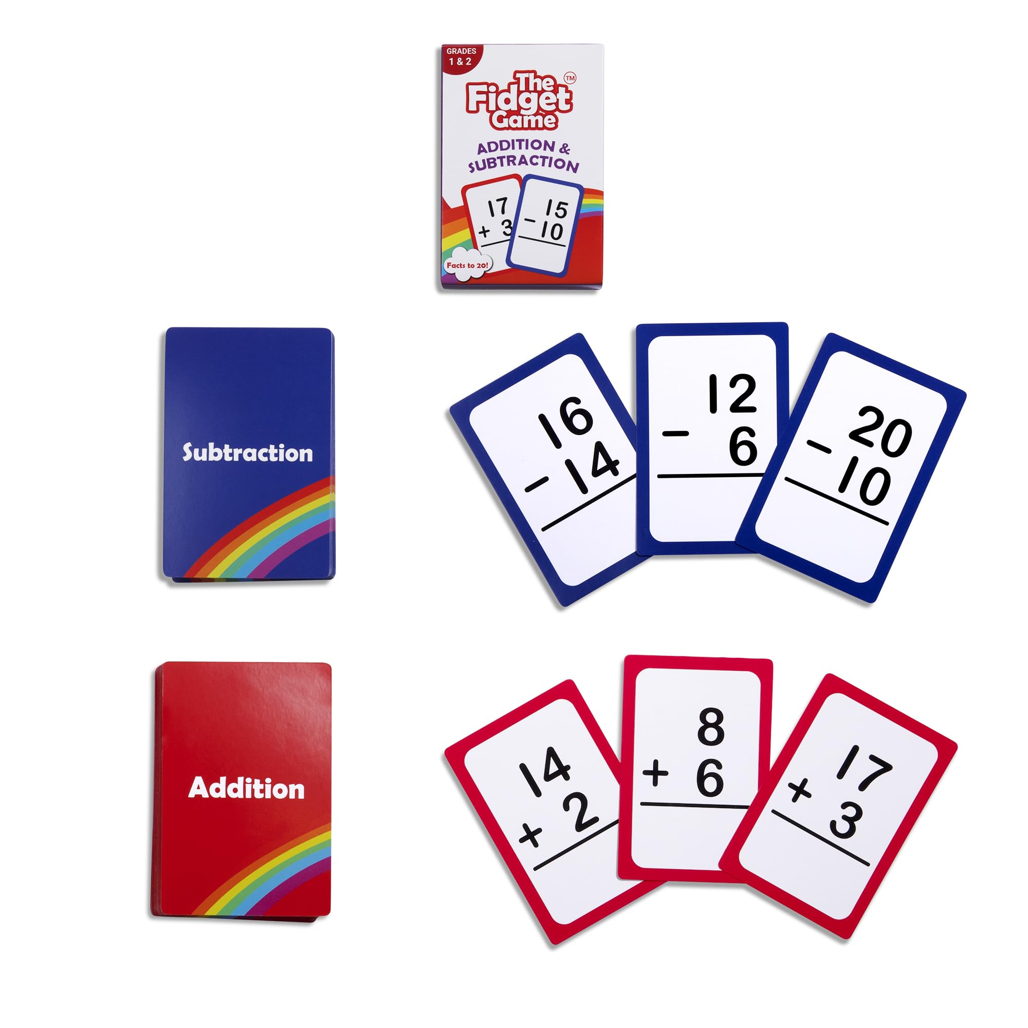 Mua Addition & Subtraction Flash Cards - Math Games for Children to ...