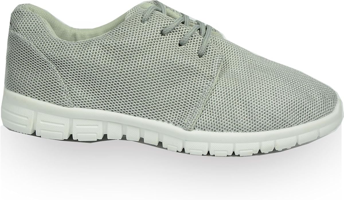 UK Ladies Womens Mesh Gym Jogging Trainers Go Walk Running Sneakers ...