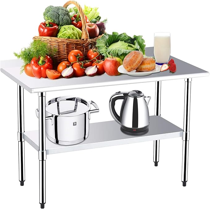 Tammible Stainless Steel Commercial Catering Table Food Preparation ...