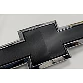 Amazon.com: 2014-2015 Chevy Silverado Grille Emblem - Carbon and Chrome ...