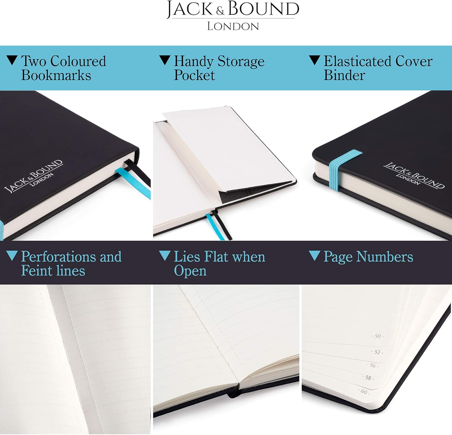 Professional Notebook (A5) by Jack & Bound – Ruled/Lined, Numbered and ...