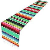Amazon.com: Neasyth Zarape Table Runner Mexican Serape Runners Chakra ...