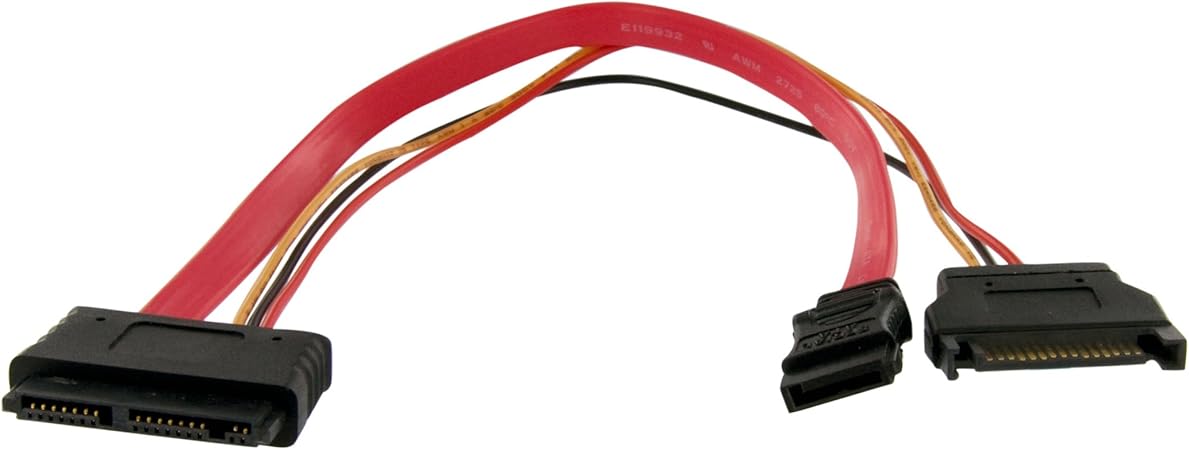 StarTech.com 12in Micro SATA to SATA with SATA Power Adapter Cable ...