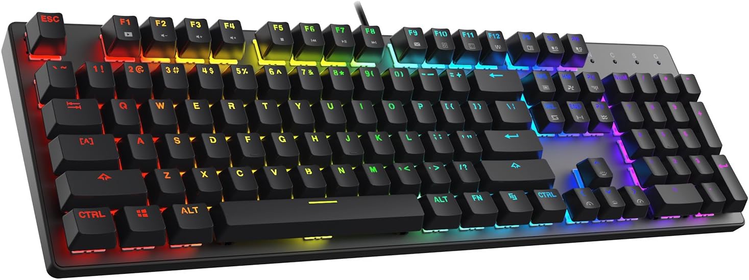 DREVO Tyrfing V2 104 Touches RGB Clavier Mécanique Gaming Filaire Full ...