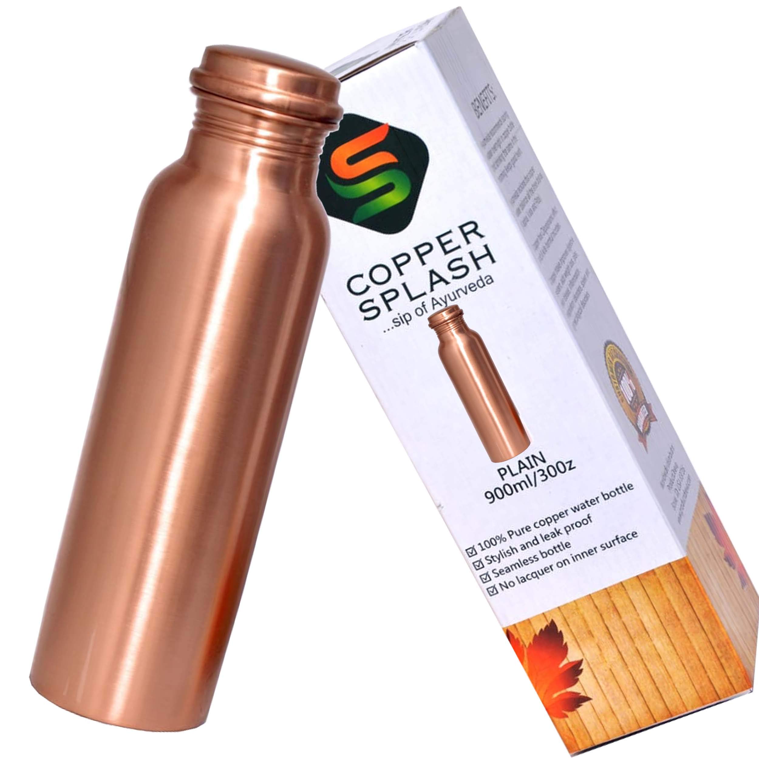 Buy Copper Splash Copper Water Bottle Large Leak Proof Pure Copper