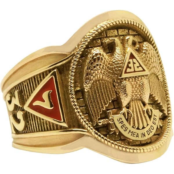 32nd Degree Masonic Ring Gold