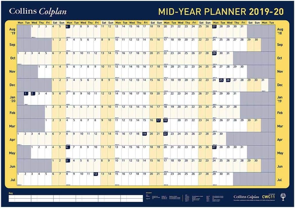 Collins Colplan A1 2019-2020 Wall Planner – BigaMart