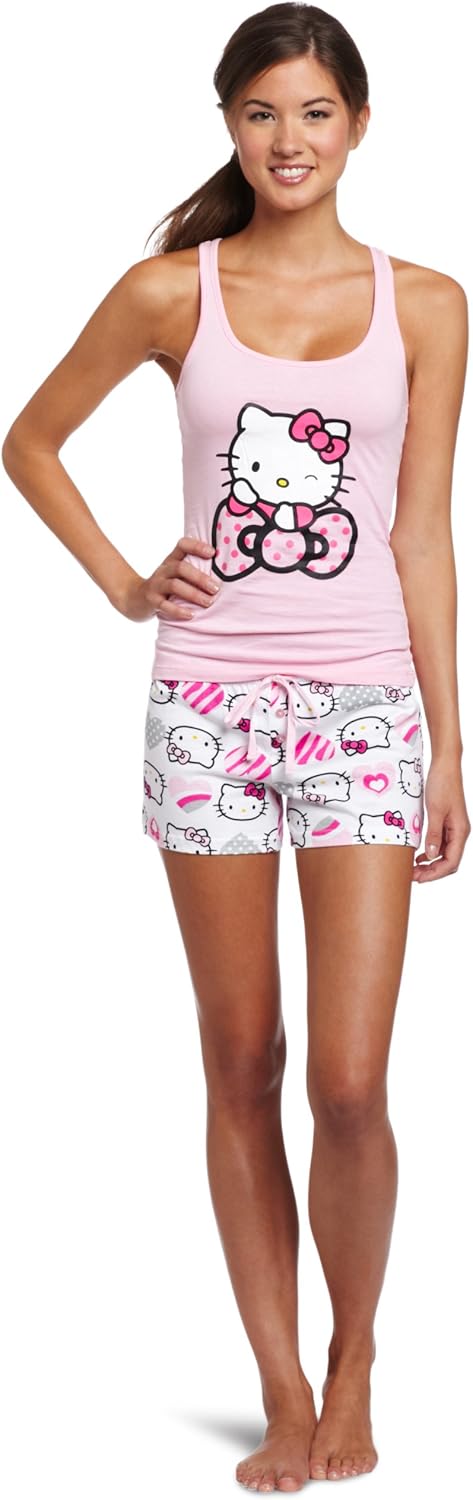 Hello Kitty Women's Hk Short Set-Pink at Amazon Women’s Clothing store ...