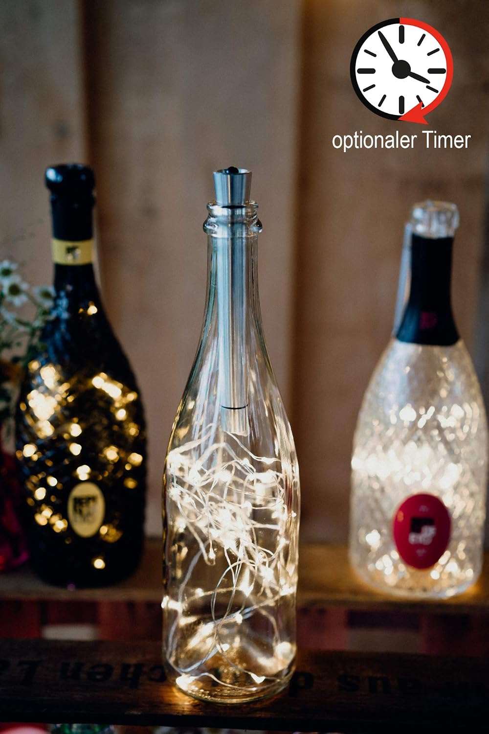 Wunderbar Flaschenlicht Mit Timer Ebenbild