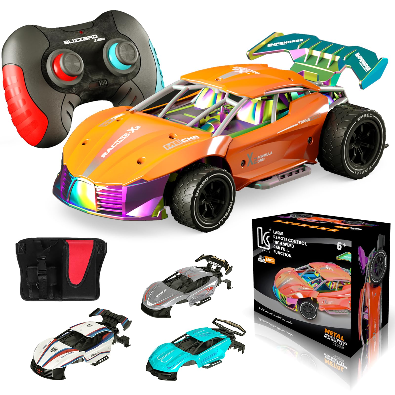 LC eterna Remote Control Car for Kids, RC Car 2.4GHz, 1/20 RC Drift Car ...
