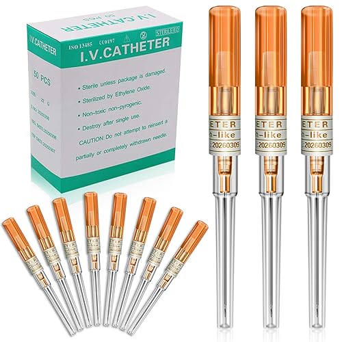 Catheter Needles - Autdor 50Pcs Piercing Needles 14 Gauge IV Catheter ...