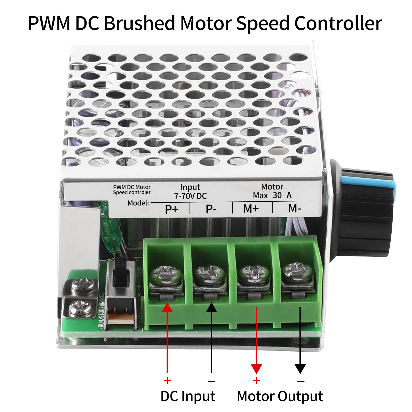 Mua DC Motor Speed Controller PWM Controller, Enmja 7-70V 30A Adjustable PWM Motor Speed ...