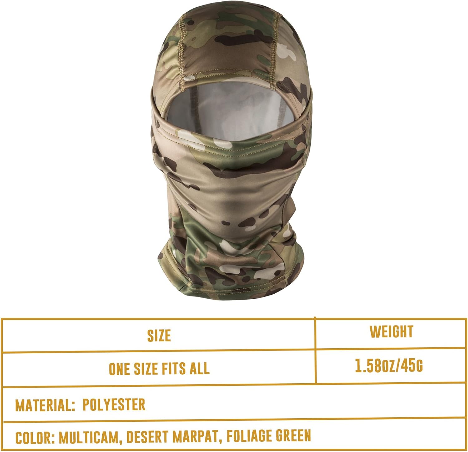 OneTigris Desert Scarf Head Covers Balaclavas Full Face Mask – BigaMart