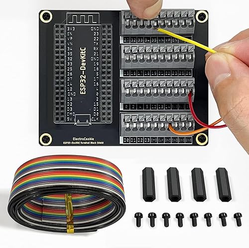 ElectroCookie ESP32 Terminal Block Shield Kit, Compatible for ESP32 ...