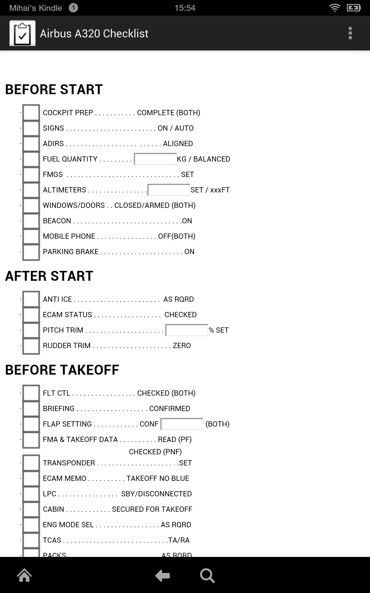 Airbus A320 Checklist Ads-Free: Amazon.es: Appstore para Android