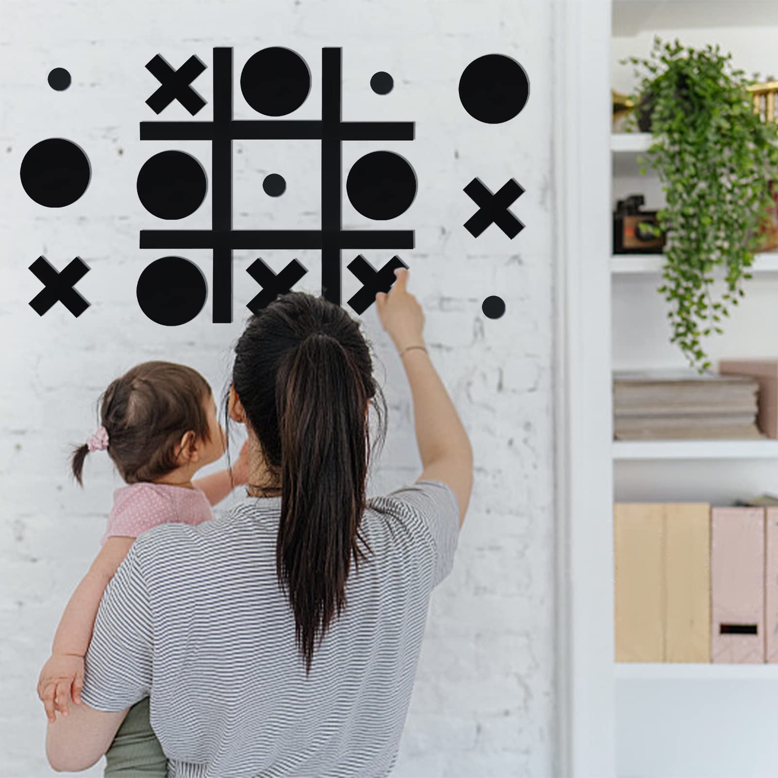 Mua XEFINAL Wood Magnetic Tic Tac Toe Wall-Mount Game Fun Tic Tac Toe ...