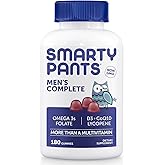 Amazon.com: SmartyPants Multivitamin for Men, Gummies: Omega 3 Fish Oil (EPA/DHA), Methylfolate ...