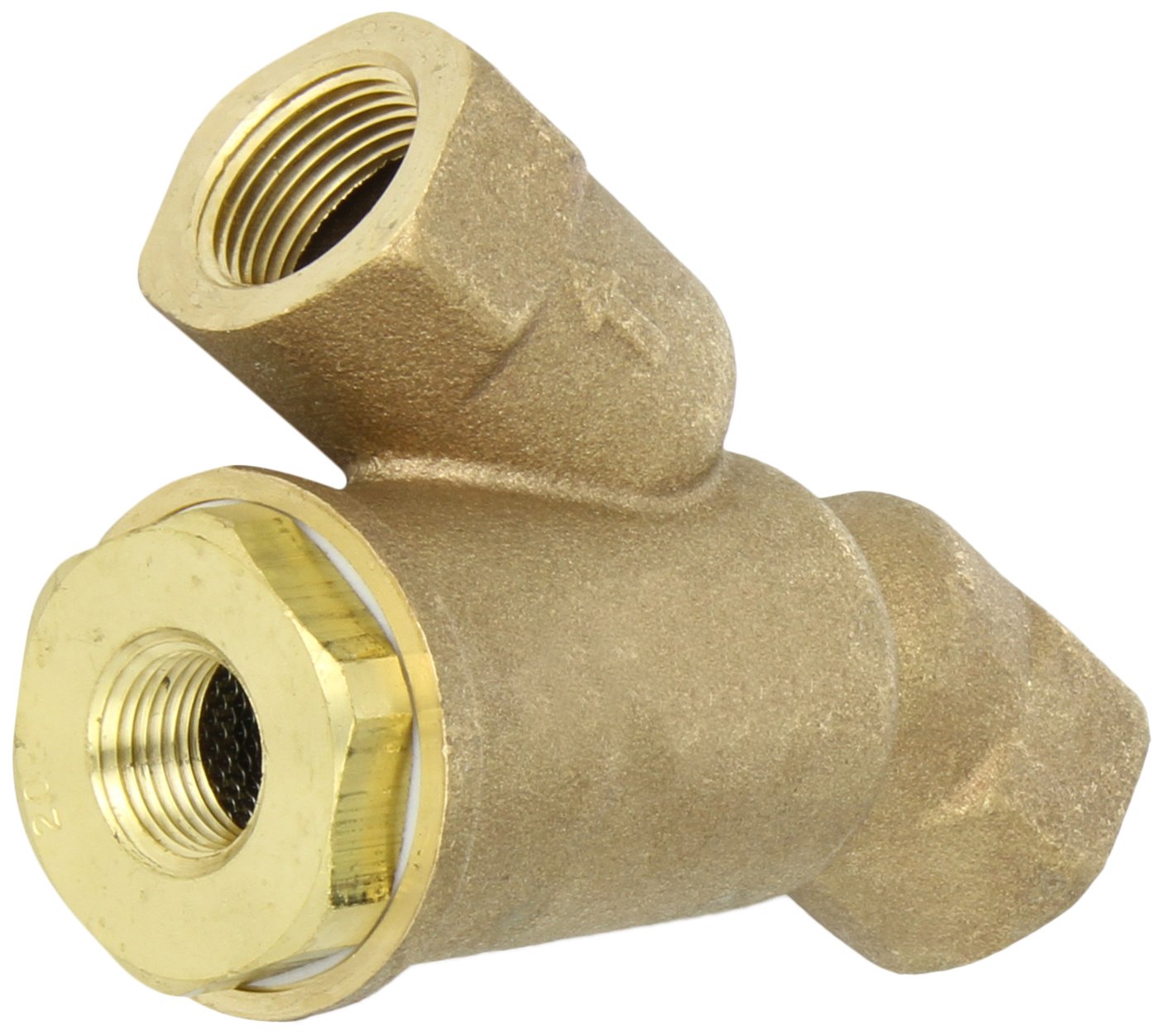 Apollo Valve 59 Series Bronze Y-Strainer with Tapped Cap 3/4 NPT Female ...
