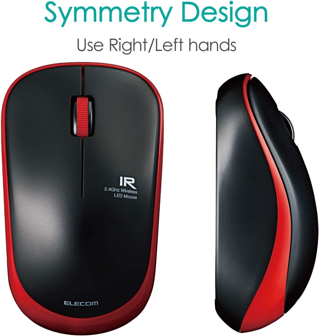 Elecom Wireless 3 Button Mouse, IR Sensor, Symmetric Design, Power ...