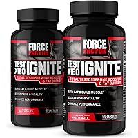 Amazon.com: Force Factor Test X180 Ignite, Testosterone Booster & Fat ...