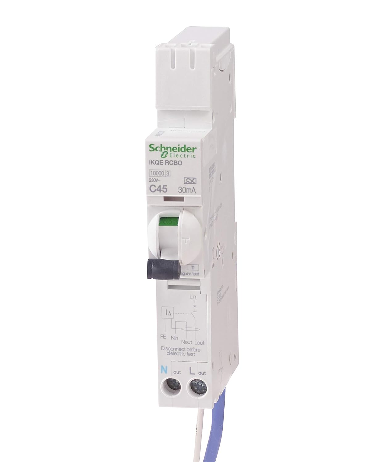 Schneider Electric LoadCentre KQ SEE145C03 iKQE RCBO 1 Pole + Neutral 45A C 30mA A-type – BigaMart