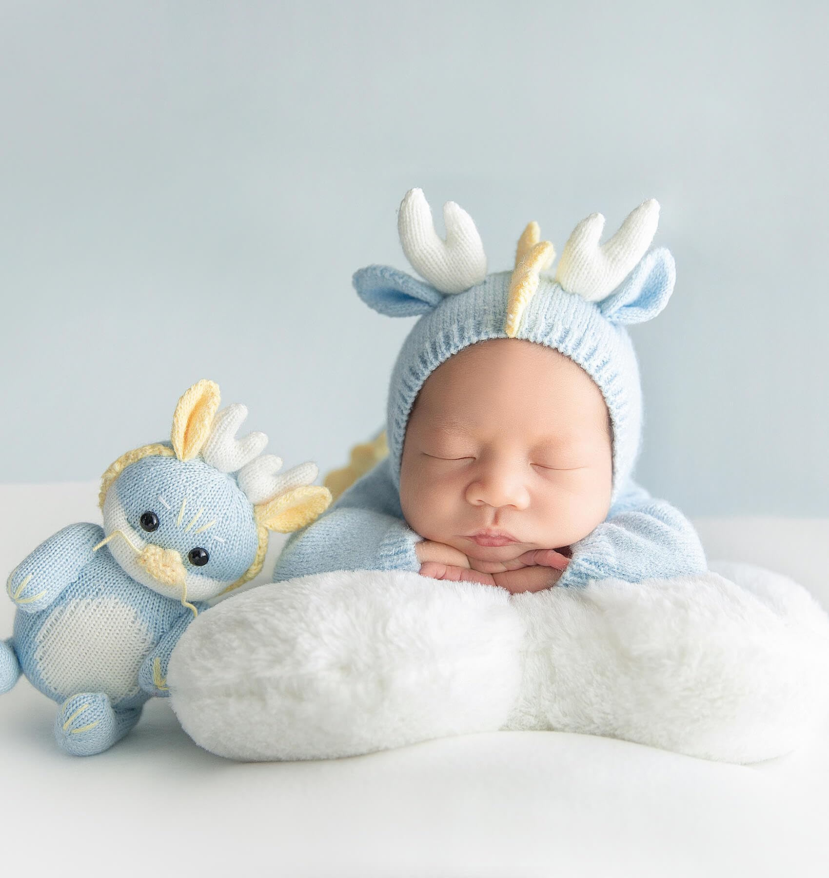 Handprops Newborn Photography Outfits Boy Dinosaurs Style Photo Posing ...