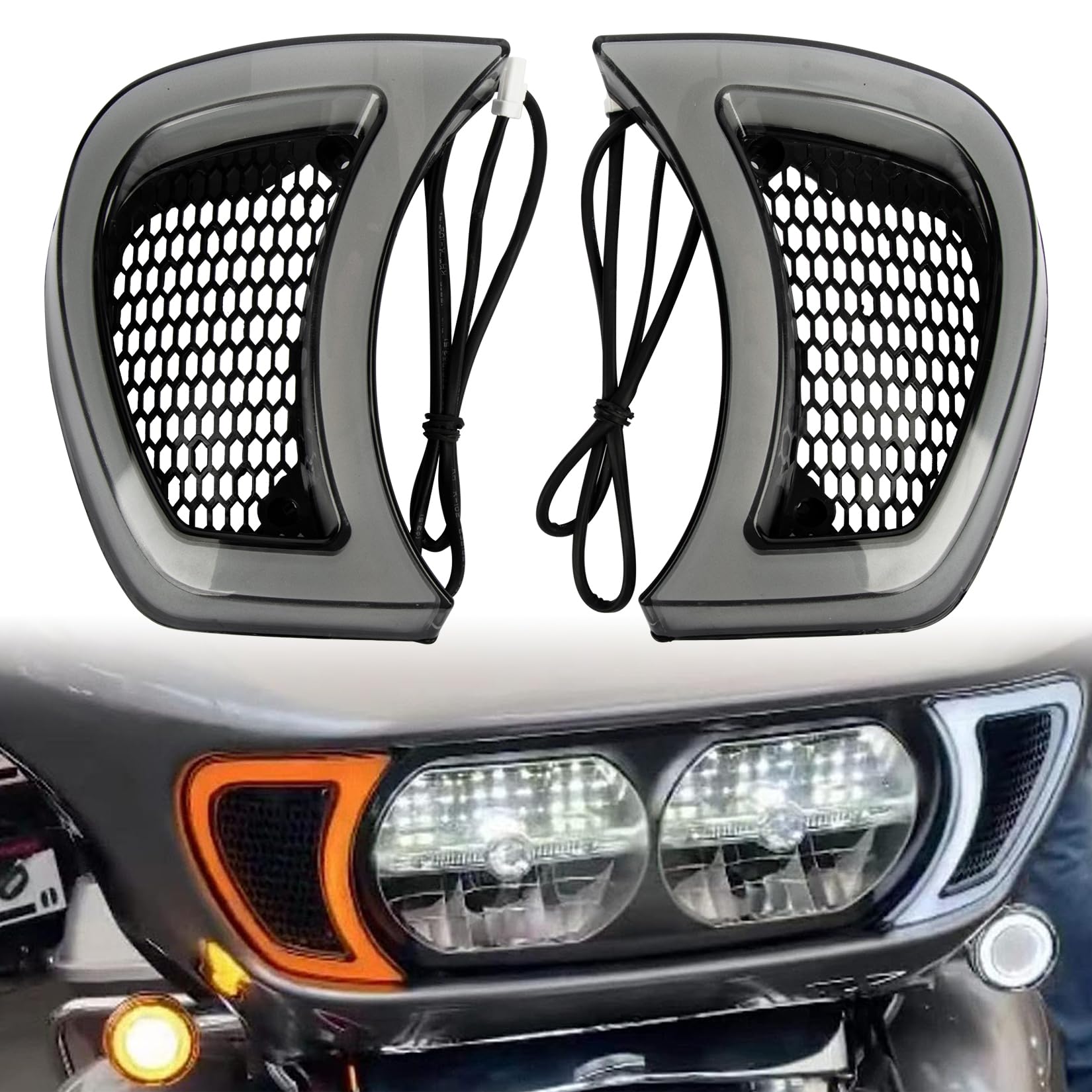psler LED Turn Signals Light, Motorcycle Vent Accent LED Lamps, Headlight LED Indicator Lights ...