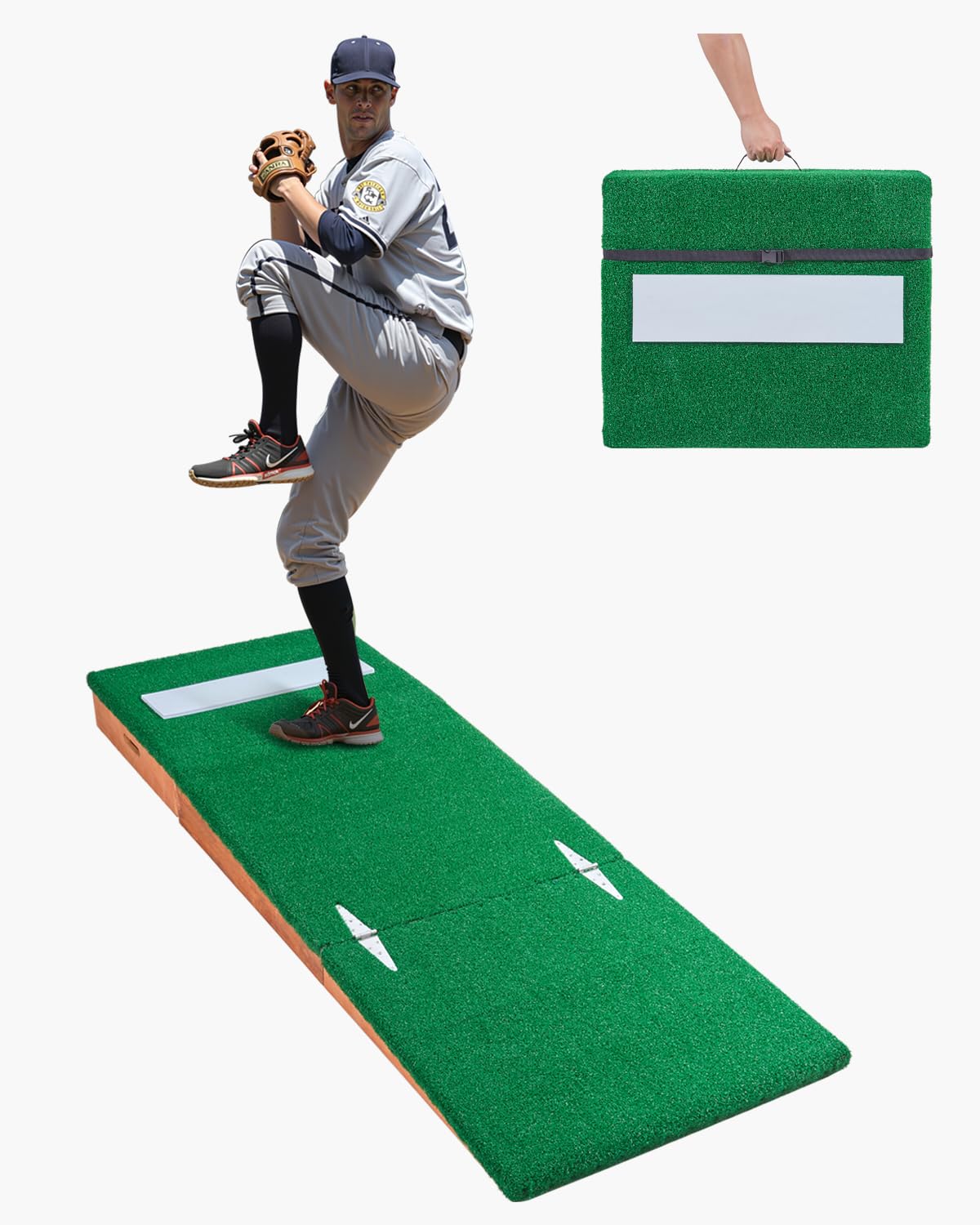VEVOR Pitching Mound, Portable Baseball Pitcher's Mound, 85 in Indoor ...