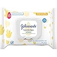 Amazon.com : Johnson's Hand & Face Baby Sanitizing Cleansing Wipes for ...