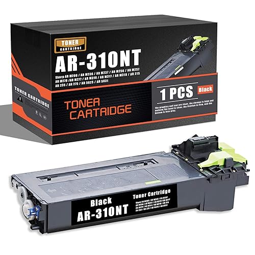 1 Pack Compatible AR-310NT AR310NT Toner Cartridge Replacement for Sharp AR M208, AR M237, AR ...