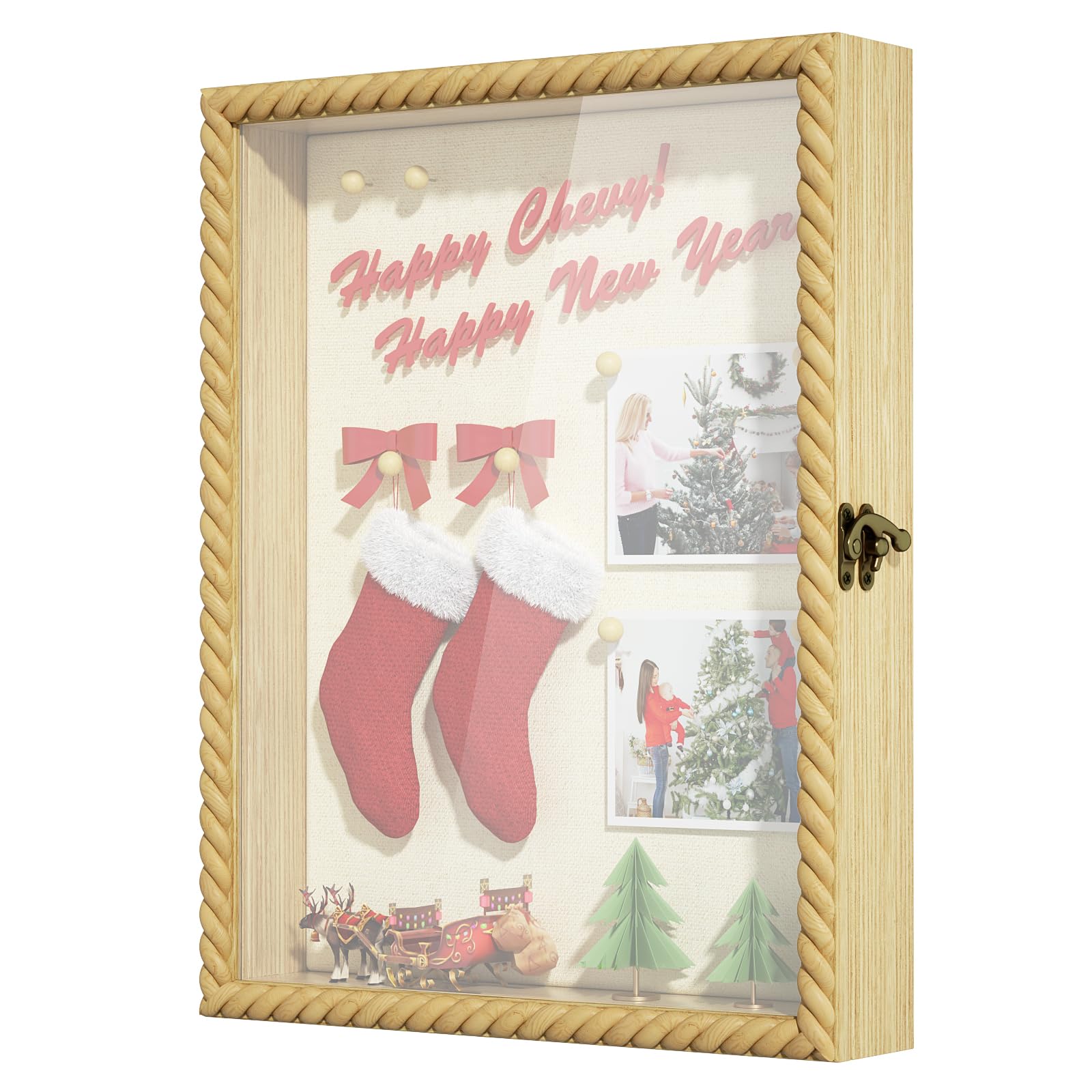 Alsonerbay Shadow Box Frame 11 x 14, Wood Shadow Box Display Case with ...
