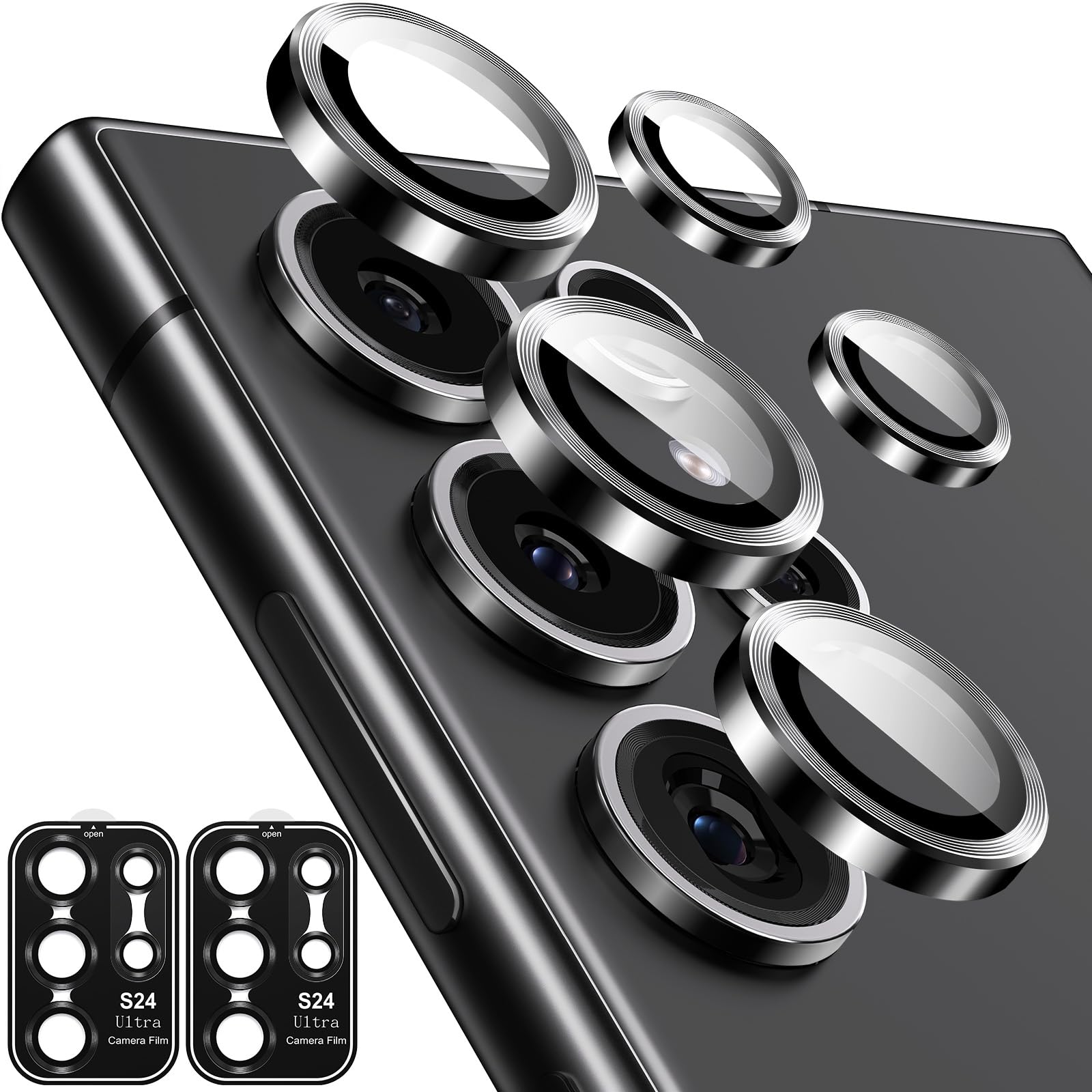 Matekxy Camera-Lens Protector for Samsung Galaxy S24-Ultra - 2 Set HD ...