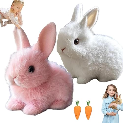 Zabalar 2025 New Bunny - Easter My Realistic Bunny Toy, Interactive Bunny Realistic Bunny ...