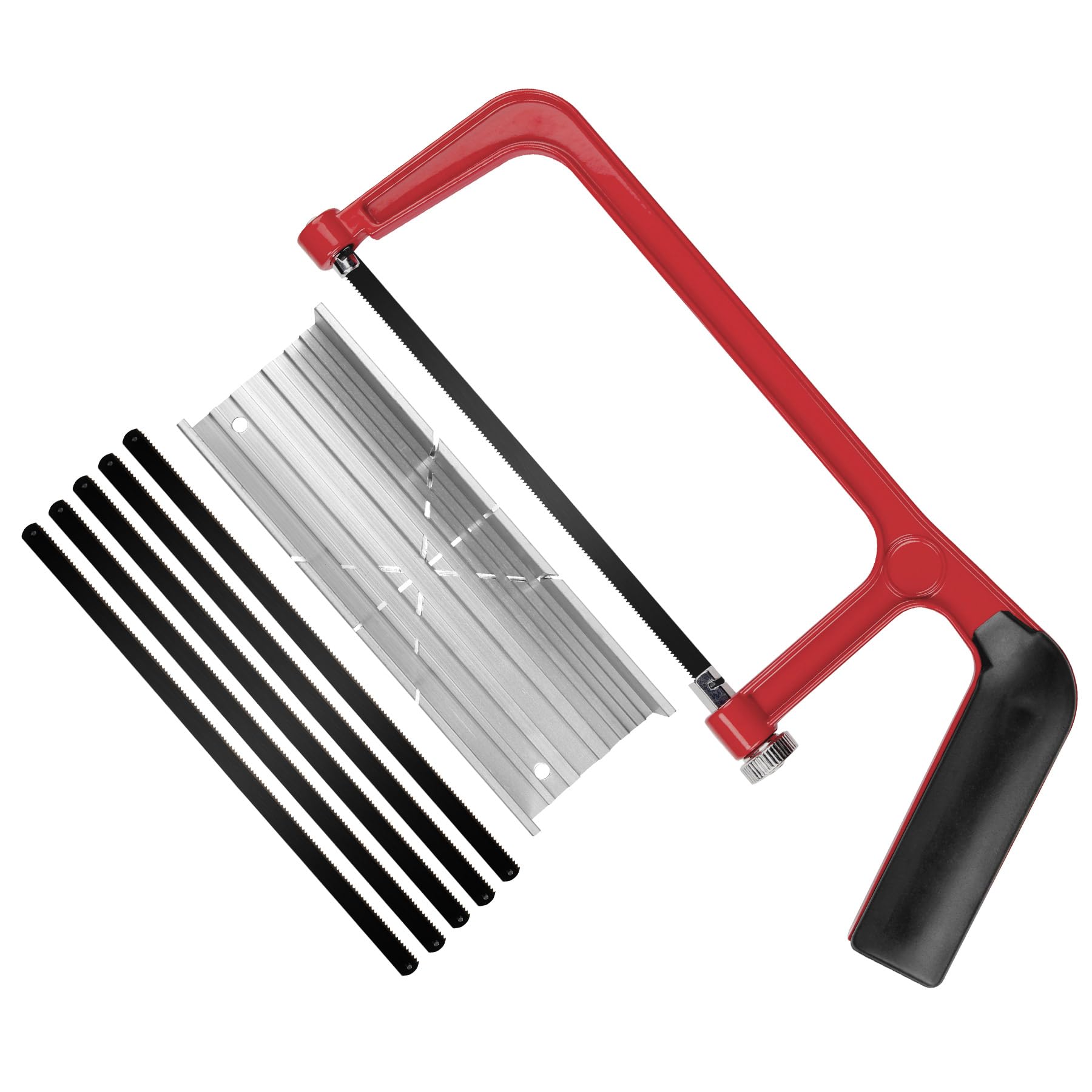 Mua 6inch Mini Hacksaw With Miter Box Set and 5pcs Extra Bi-Metal ...