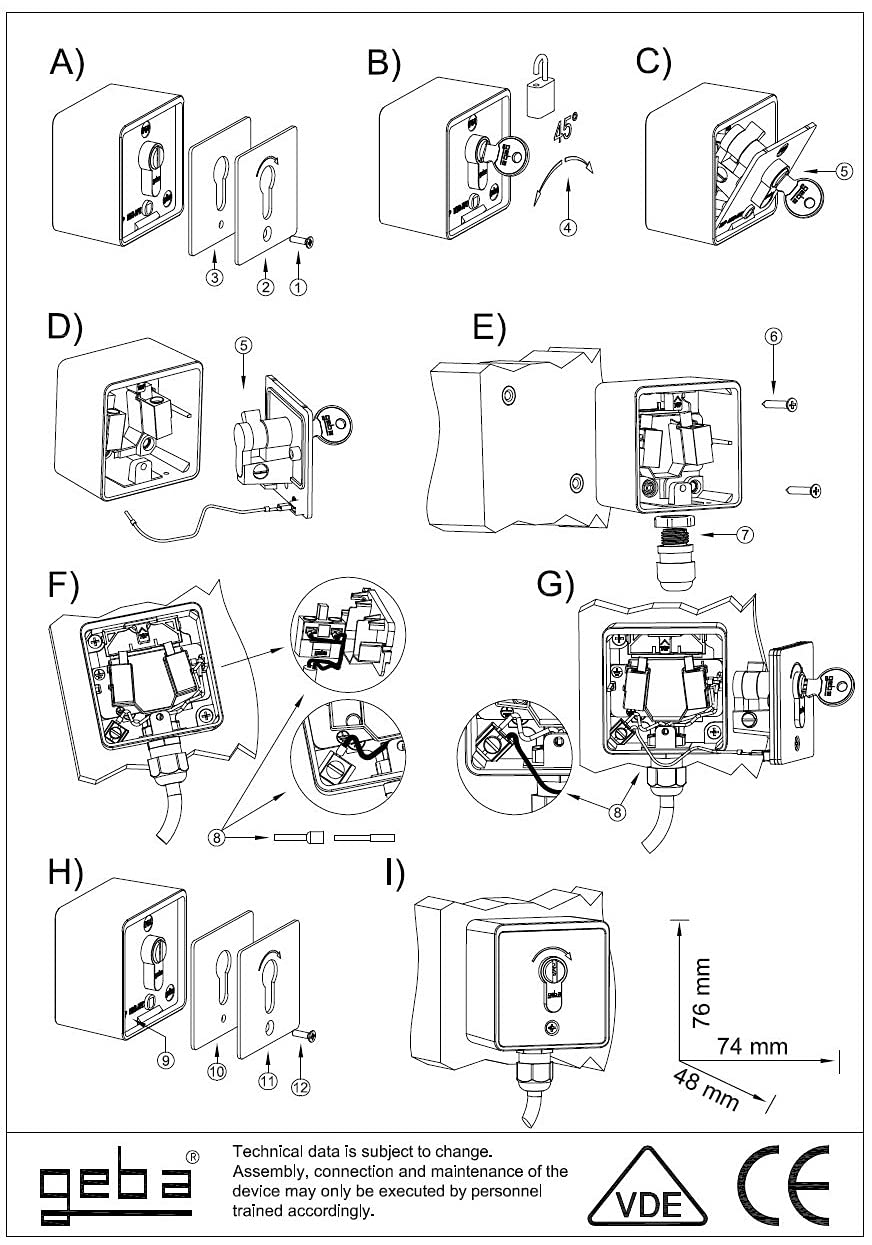 Mua Key Button Surface-Mounted geba Double-Sided Touch Button MSC-APZ 1 ...