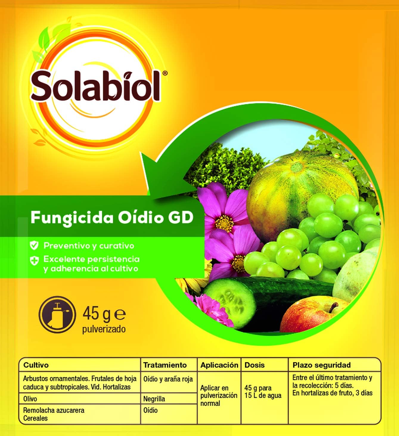 Bayer elosal GD Orchard 45 gr fungicida-acaricida E20: Amazon.co.uk ...