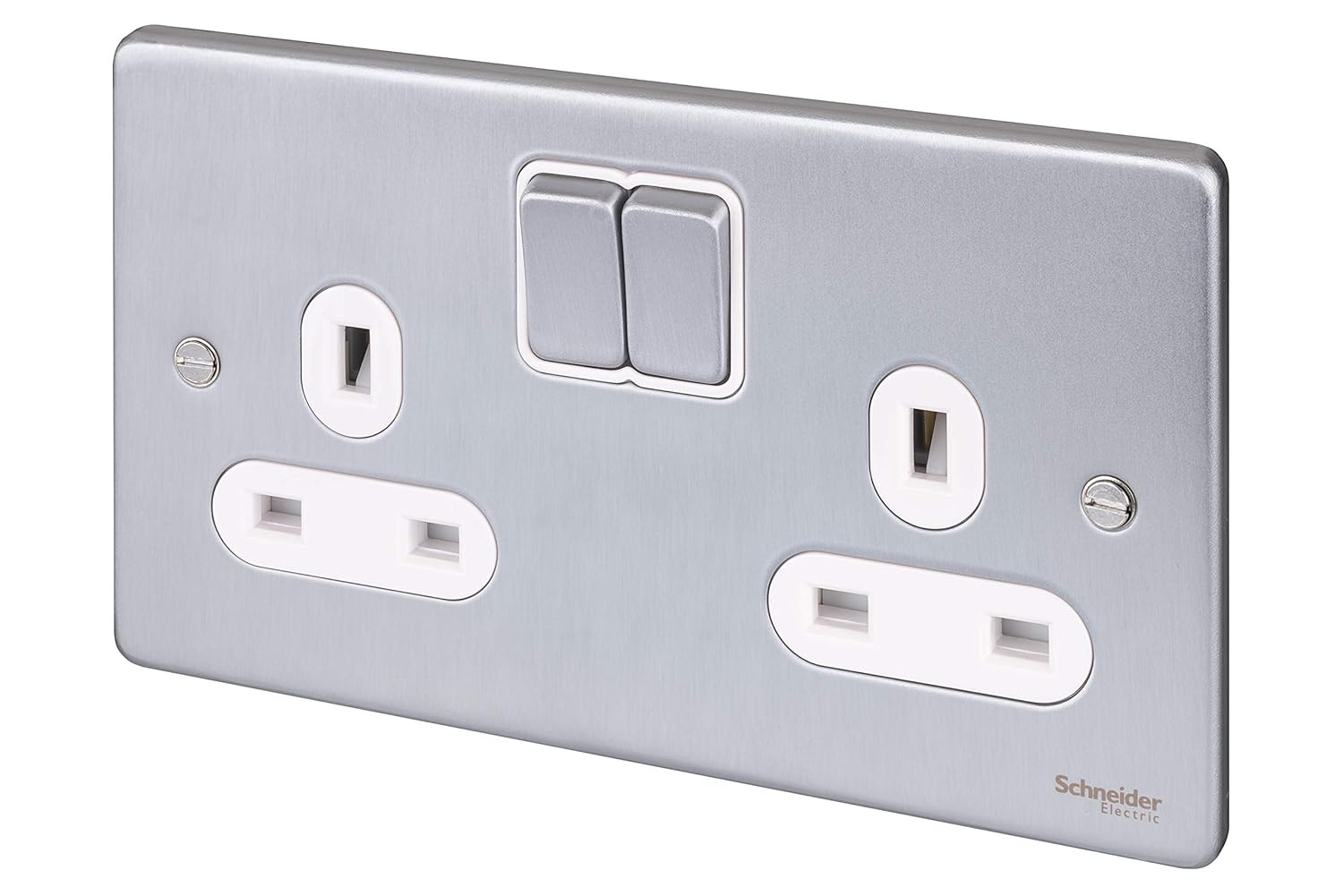 Schneider Electric Ultimate Low Profile – Switched Double Power Socket ...
