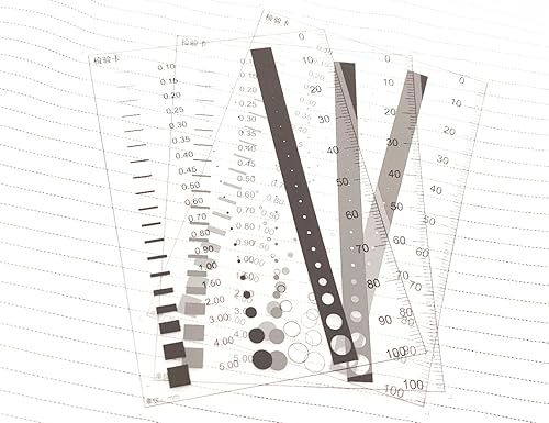Flaw SEC Size Estimation Chart Dirt Test Gauge for Dot and Line Defects ...