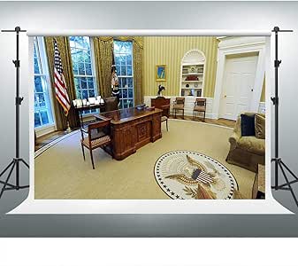 White House Backdrop US President Oval Office Background 7x5ft Photo ...