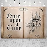 Amazon.com : AIBIIN 7x5ft Fairy Tale Books Backdrop Once Upon a Time ...