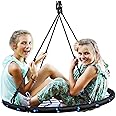 Amazon.com: HYCLAT Saucer Tree Swing - 40”Spider Web Tree Swing Net ...